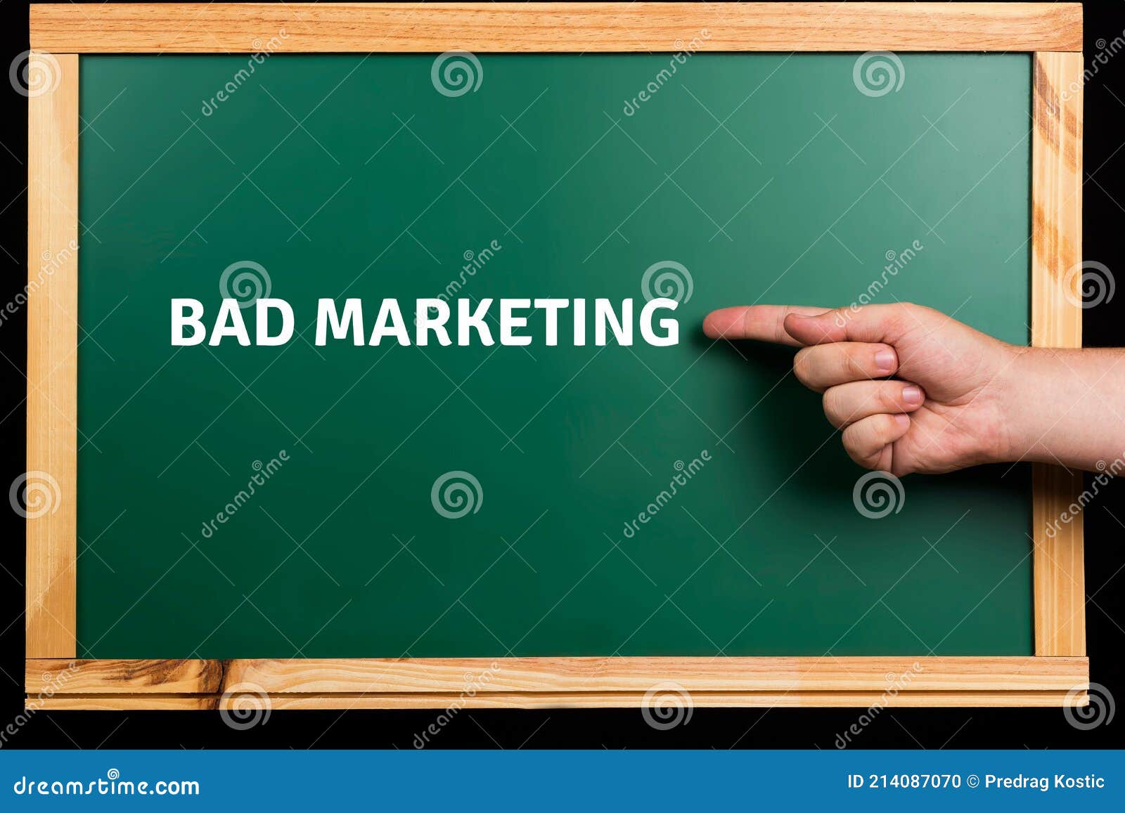 Bad Marketing. stock photo. Image of board, marketing - 214087070