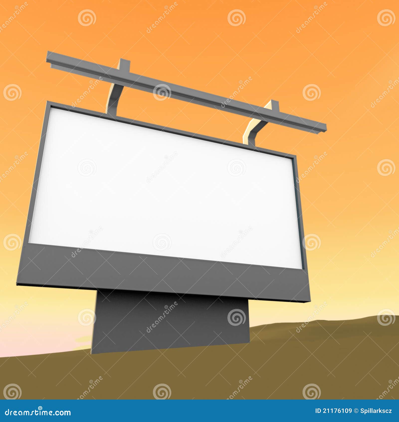 Bad Marketing 3d Render Billboard Stock Illustration - Illustration of ...