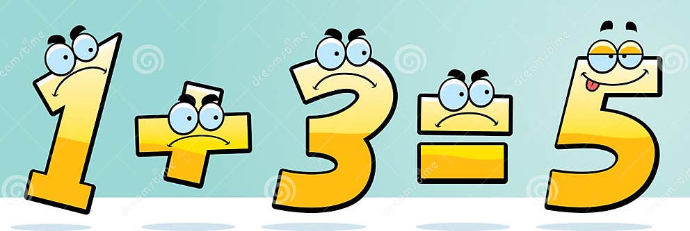 Bad Math Cartoon stock vector. Illustration of error - 46979754