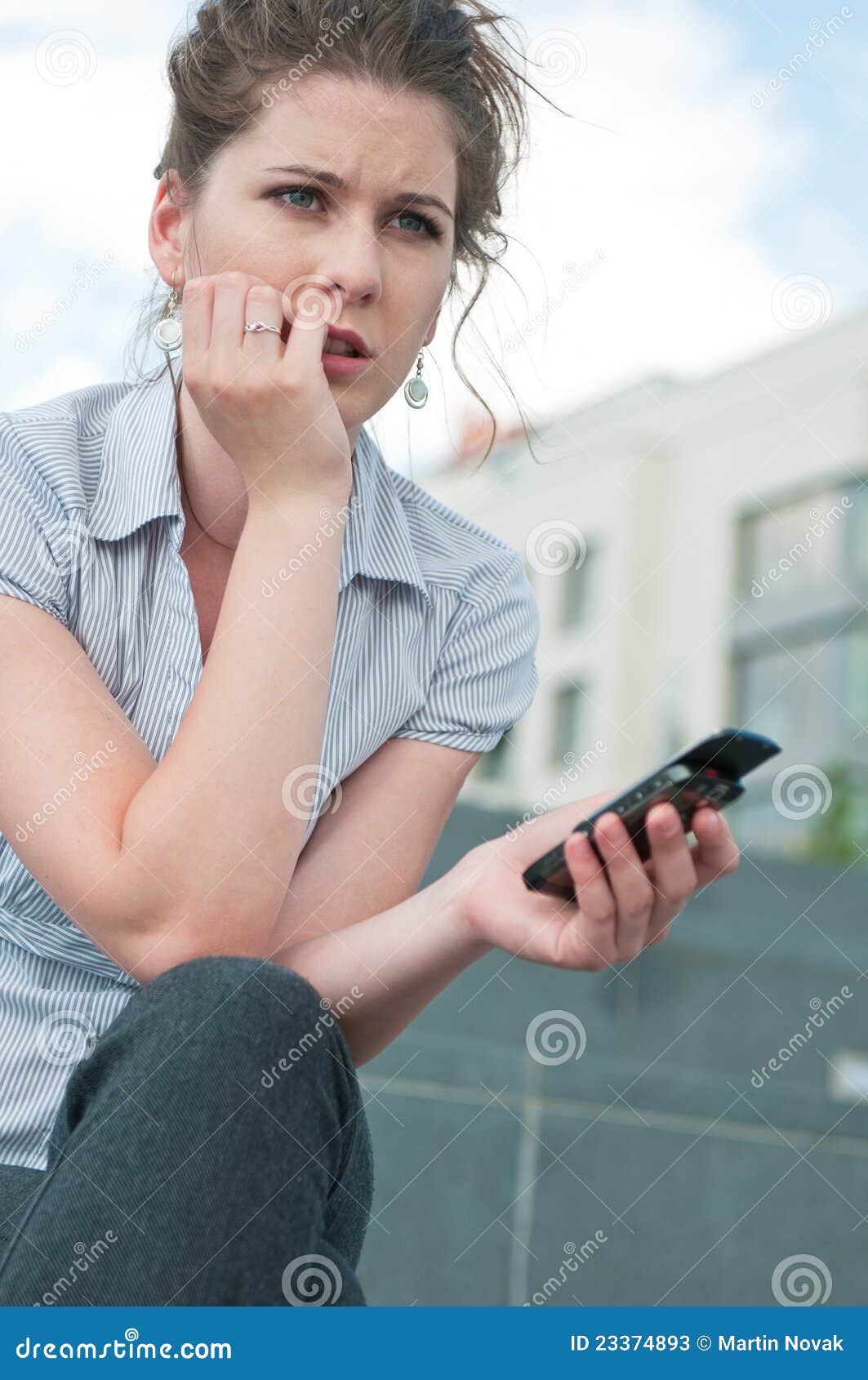 Bad Message - Unhappy Woman with Mobile Phone Stock Image - Image of ... Bad Message - Unhappy Woman with Mobile Phone Stock Image - Image of ...