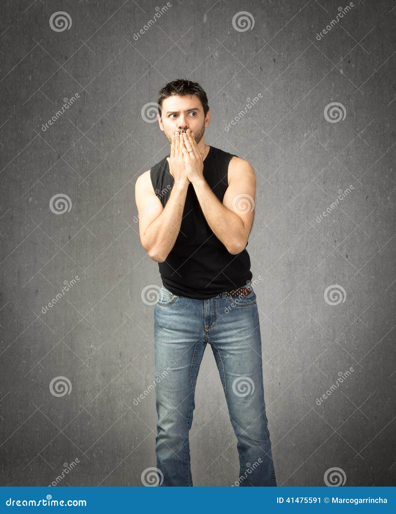 Bad moment for rude man stock image. Image of person - 41475591