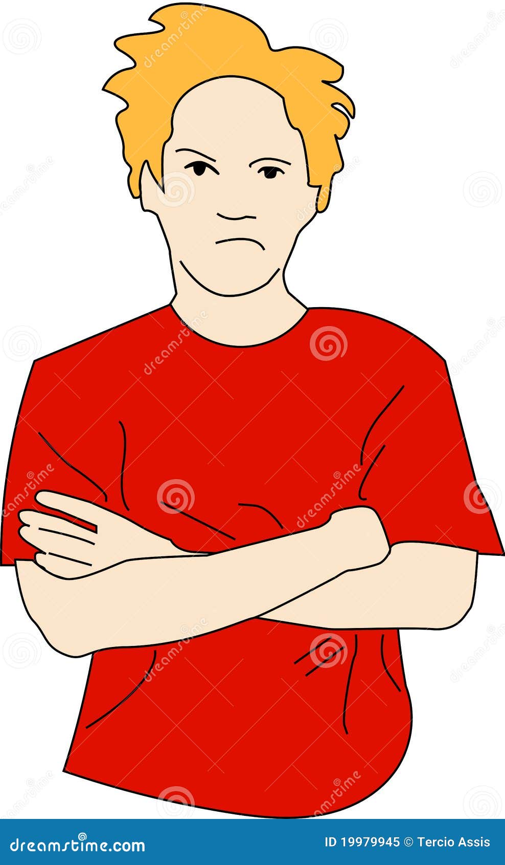 Bad mood stock vector. Illustration of humour, mopish - 19979945