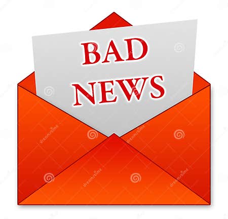Bad news stock illustration. Illustration of message - 19168609