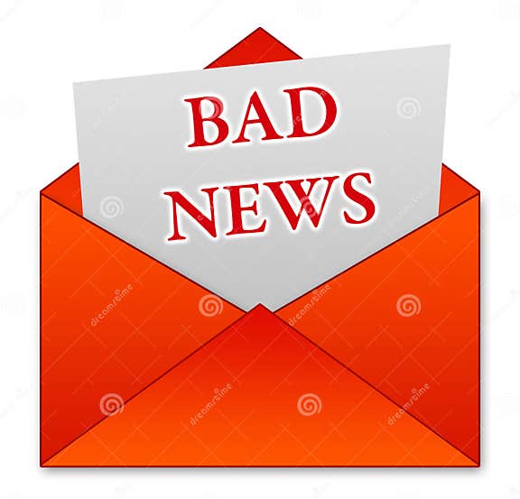 Bad news stock illustration. Illustration of message - 19168609