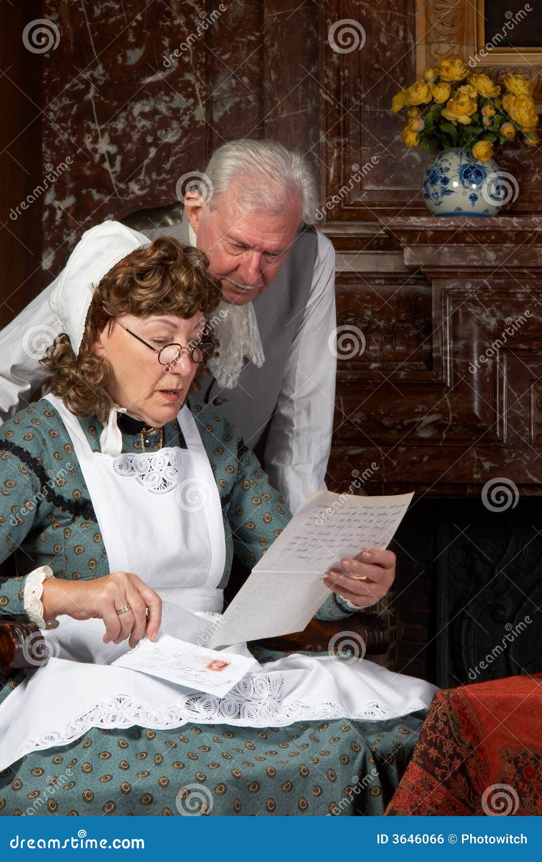Victorian Lady Reading Letter Stock Photos - Free & Royalty-Free Stock ...