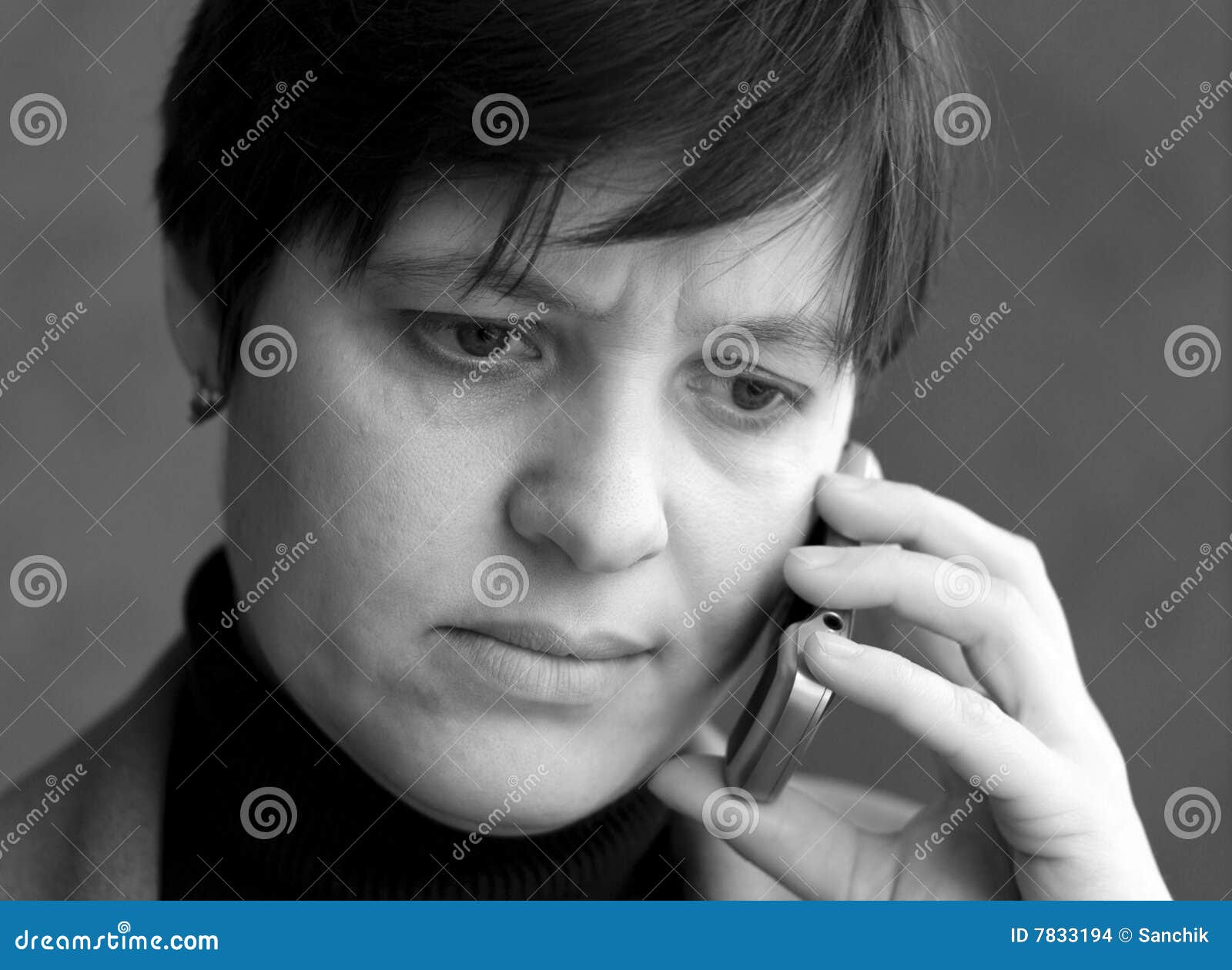 Bad news stock photo. Image of face, phone, female, problem - 7833194