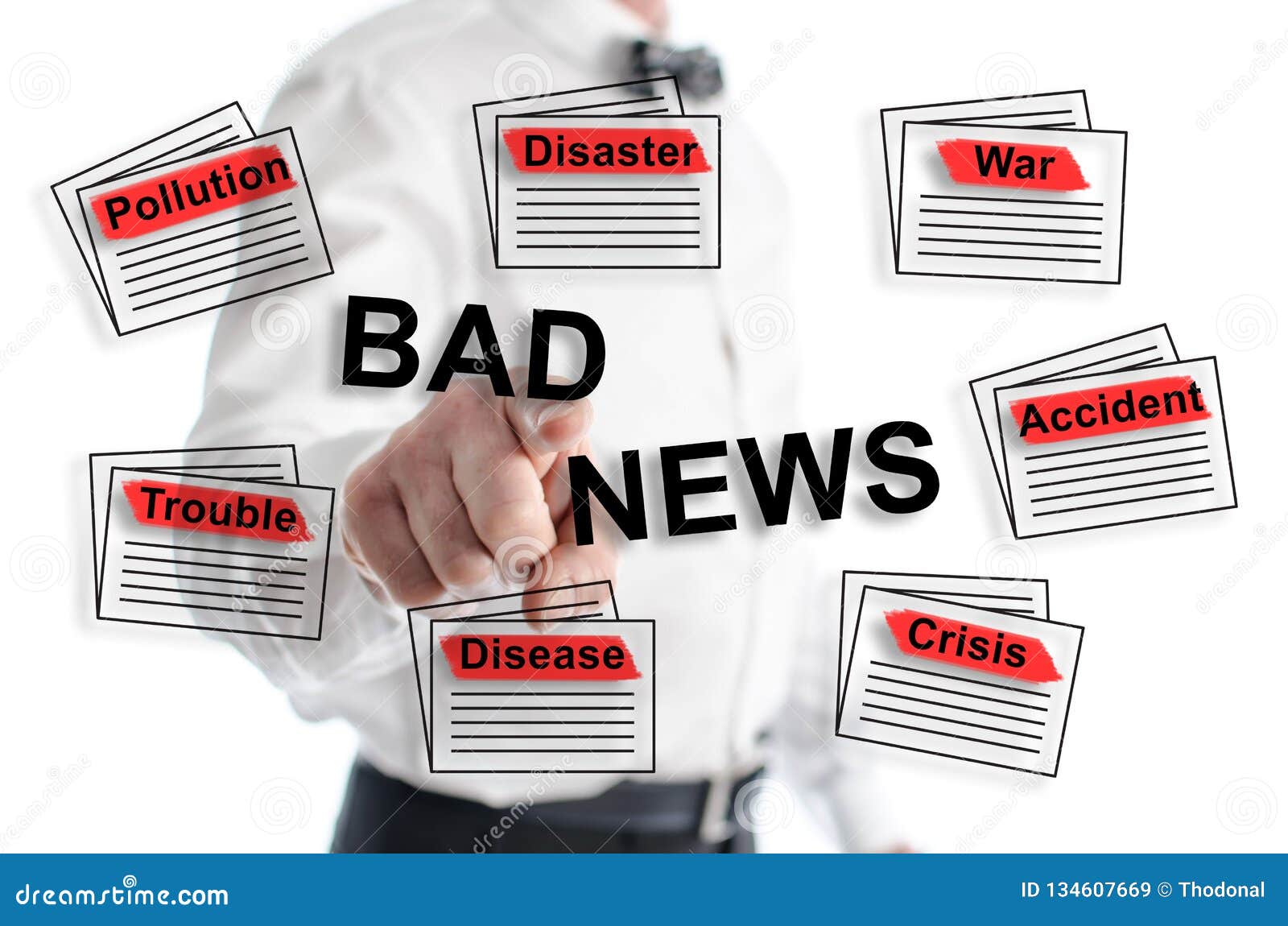Bad News Concept Shown by a Man Stock Image - Image of news ...