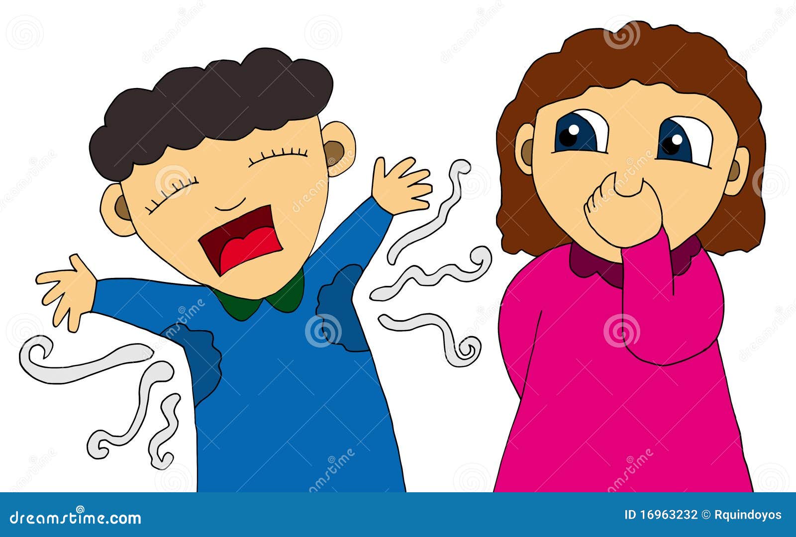 Bad odor stock illustration. Illustration of disgusting - 16963232