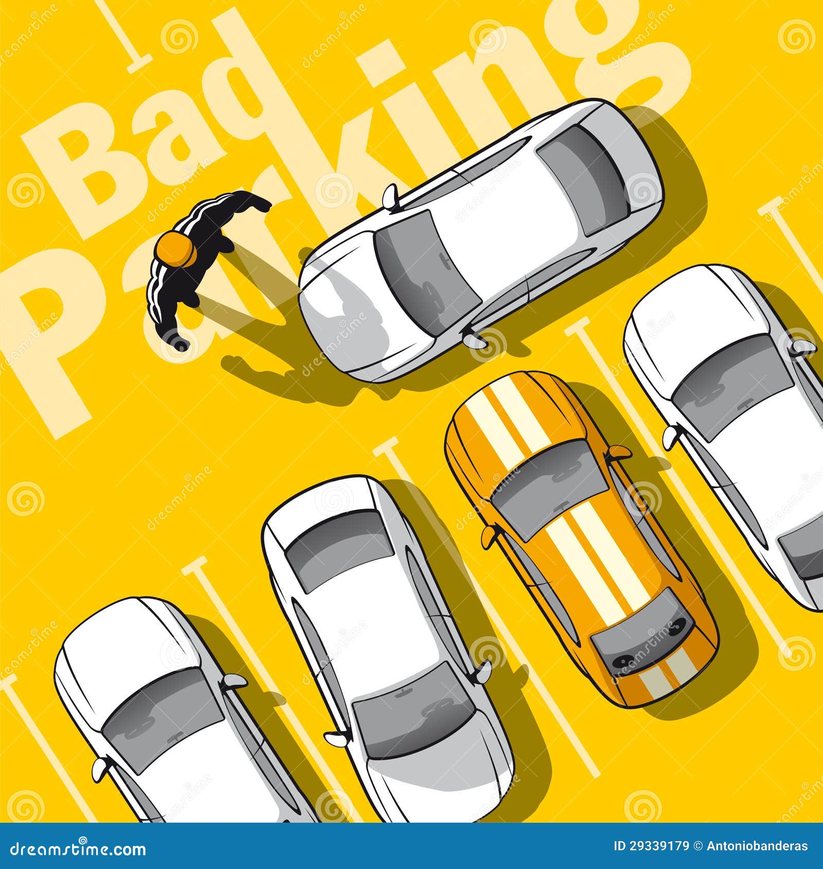 Bad parking stock vector. Illustration of rules, funny - 29339179