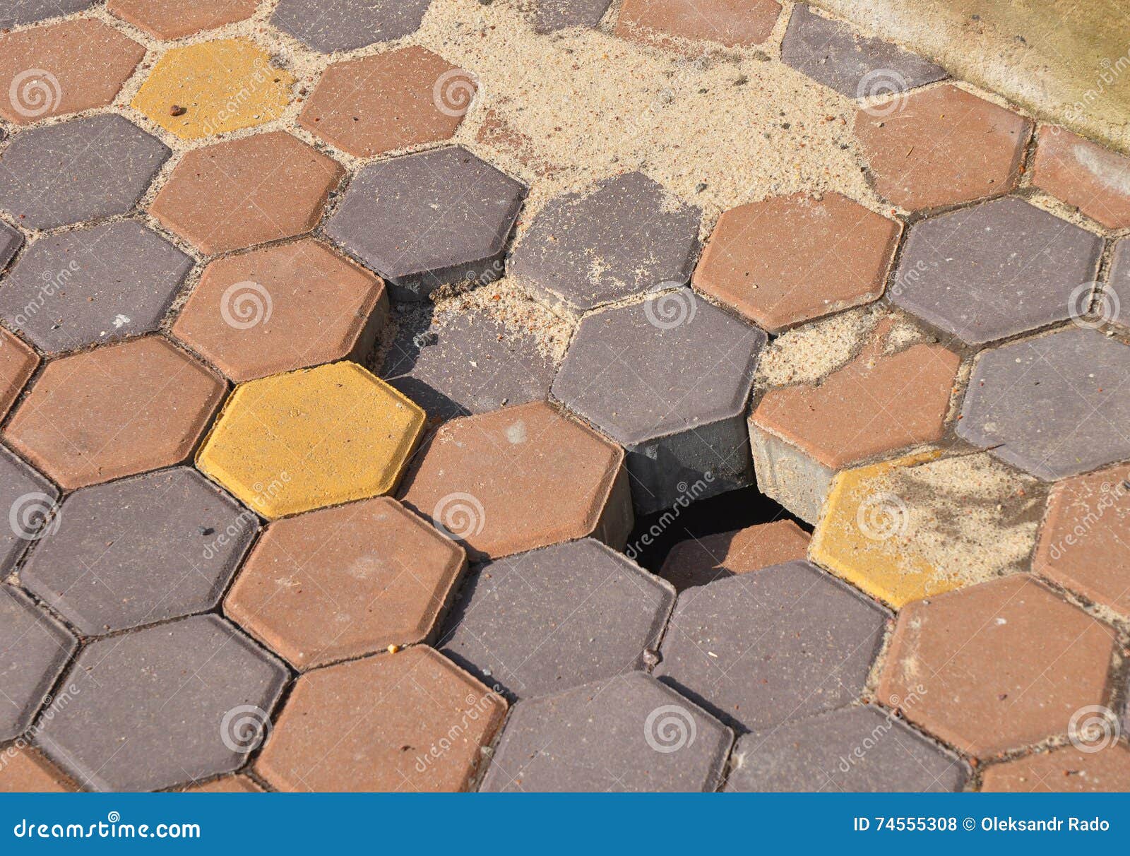 Bad Paving Job - Repair or Replace. Stock Photo - Image of site ...