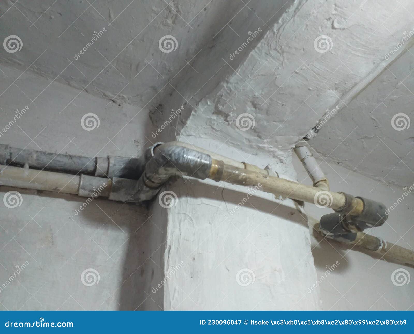 Bad pipe installation stock image. Image of equipment - 230096047