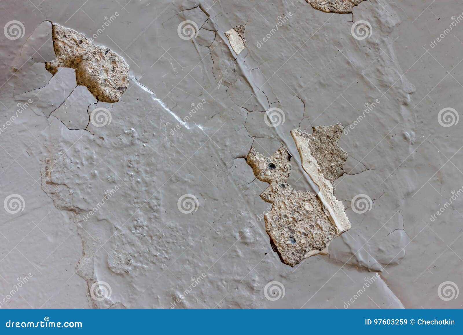 Bad Quality Painted Cracked Concrete Floor Stock Image - Image of ...