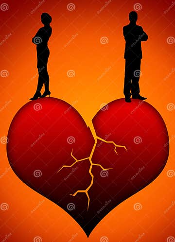 Bad relationship stock illustration. Illustration of doubt - 58818714