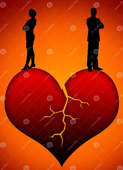 Bad relationship stock illustration. Illustration of doubt - 58818714