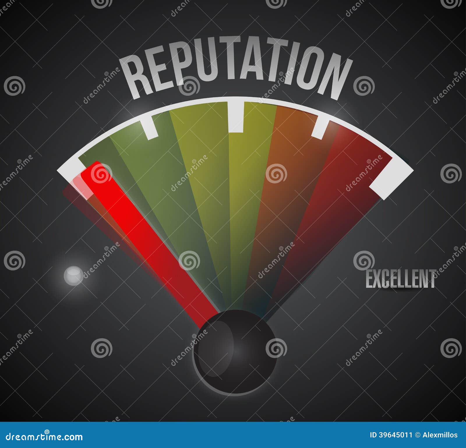 Bad Reputation Speedometer Illustration Design Stock Illustration ...