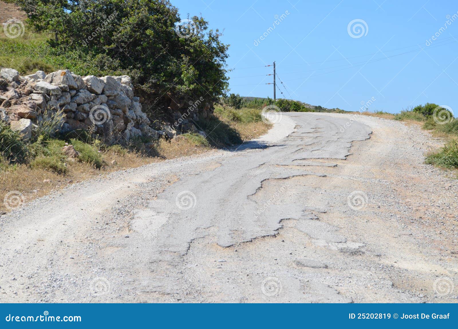 Bad road stock image. Image of broken, repaired, holes - 25202819