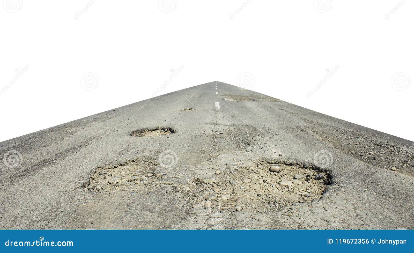 Bad Road Cracked and Damaged Stock Photo - Image of surface, scene ...