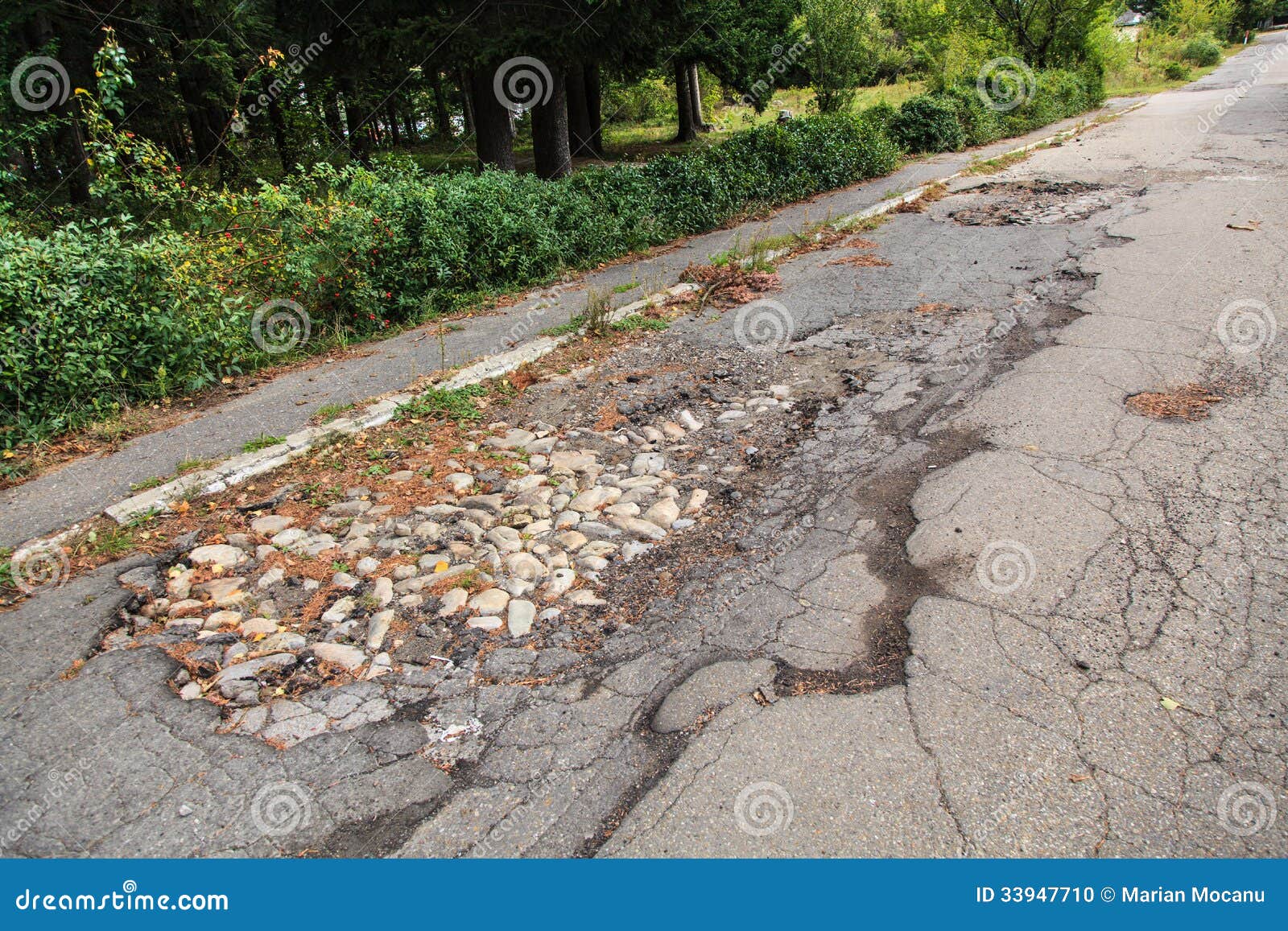 Bad road stock photo. Image of damaged, dirt, control - 33947710