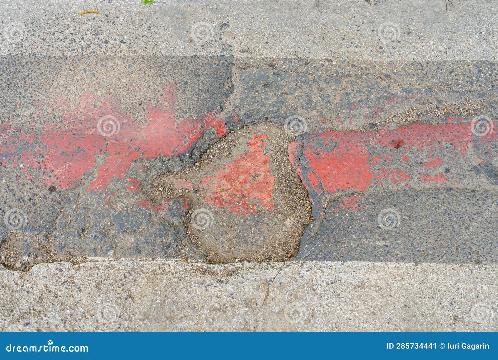 Bad Road Surface. Emergency Condition of the Road. Background ...