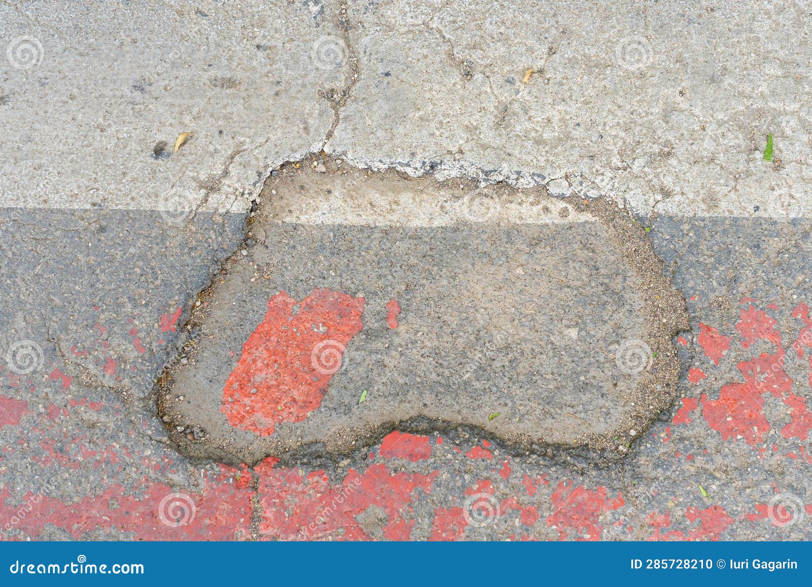 Bad Road Surface. Emergency Condition of the Road. Background ...