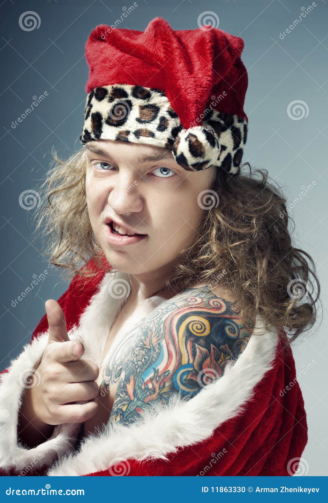 Bad Santa stock photo. Image of modern, goblin, evil - 11863330
