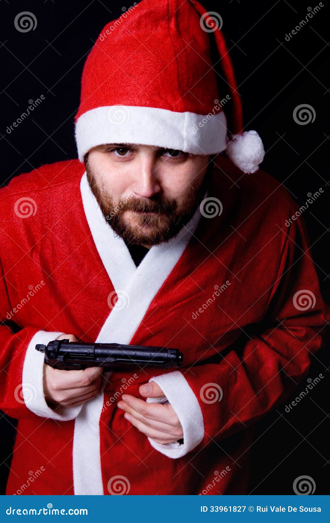 Evil Santa With Gun