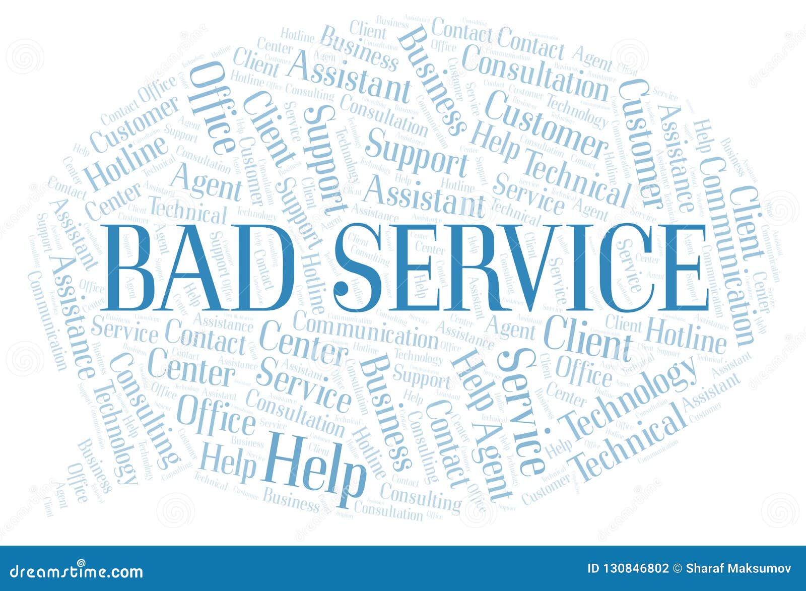Bad Service word cloud. stock illustration. Illustration of wordcloud ...