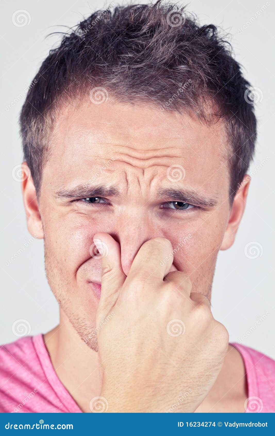 Bad smell? stock photo. Image of smell, face, human, disgusting - 16234274
