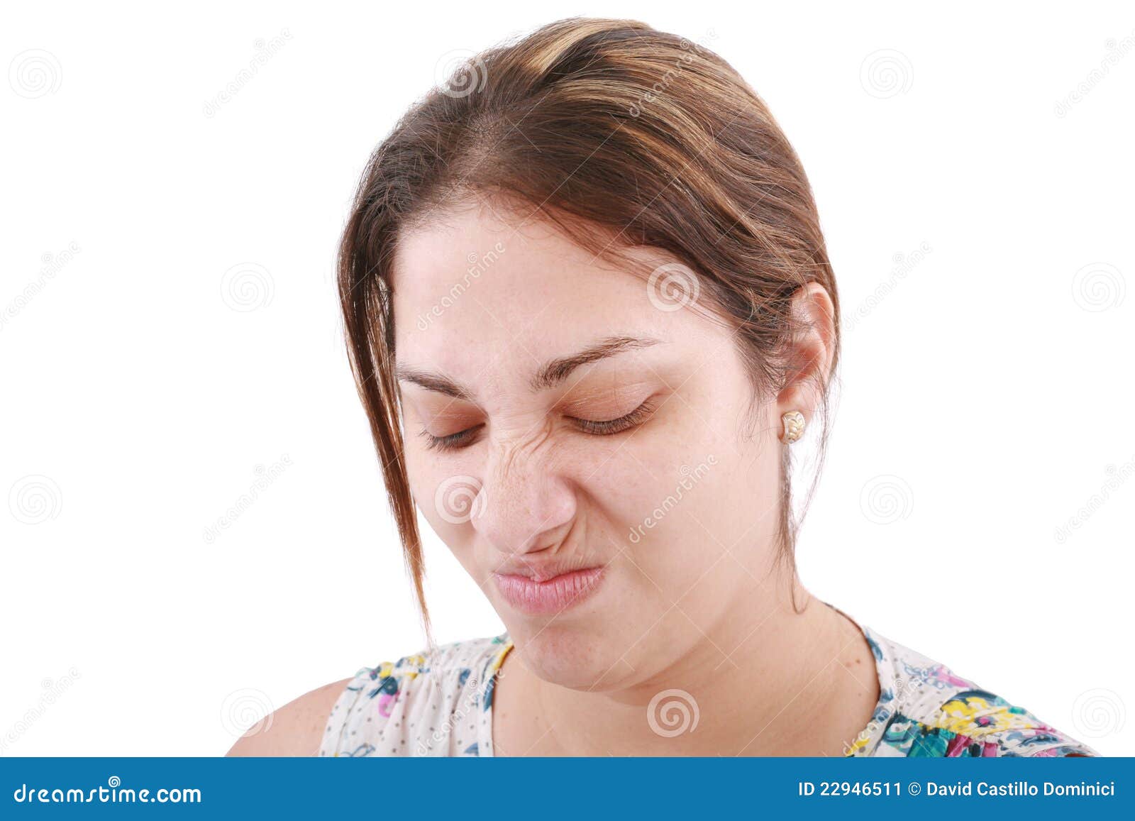 A bad smell in the air stock image. Image of facial, shot - 22946511