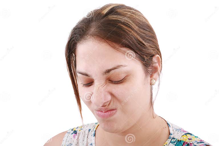 A bad smell in the air stock image. Image of facial, shot - 22946511