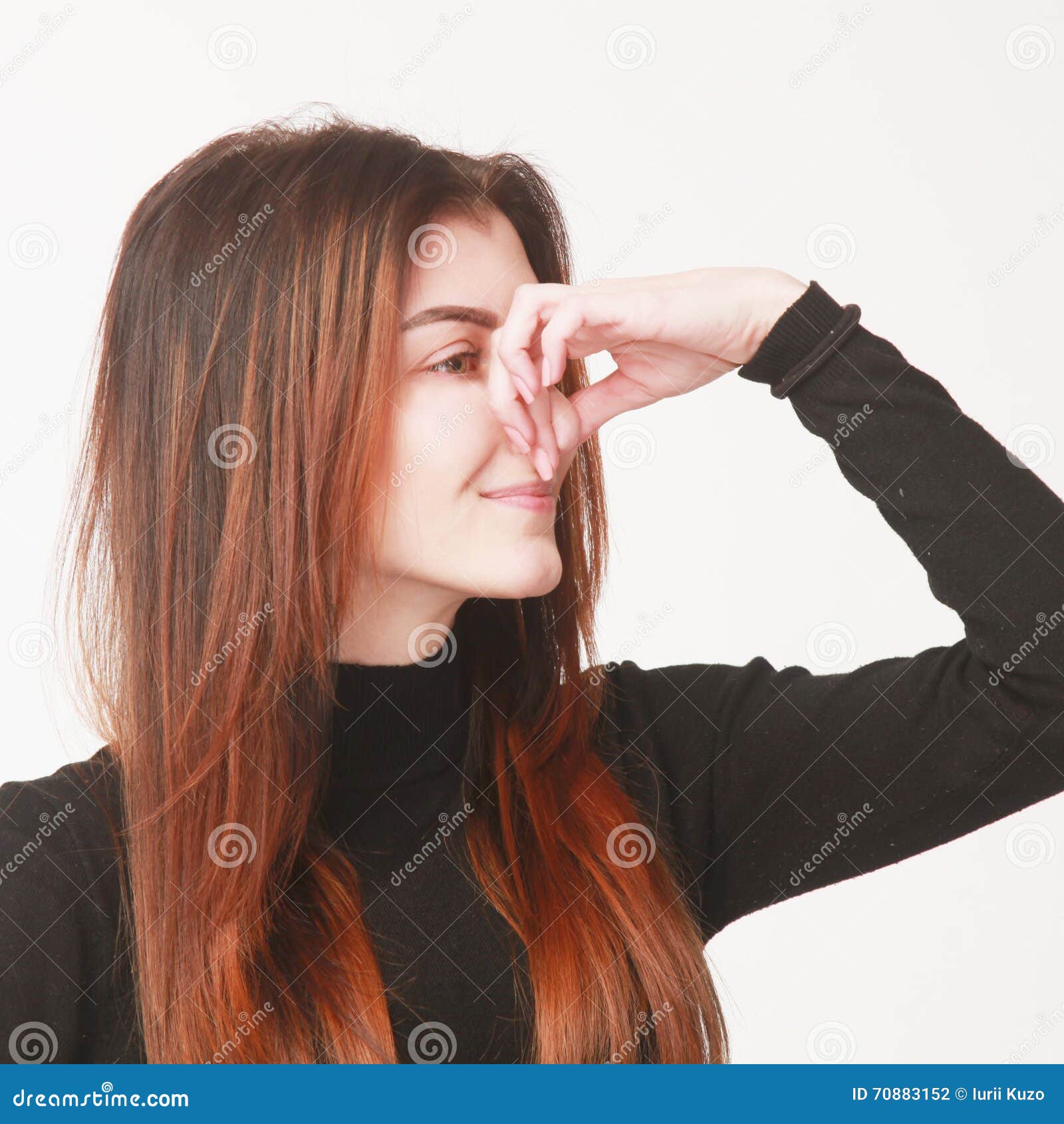 Bad Smell (Body Language, Gestures, Psychology) Stock Photo - Image of ...