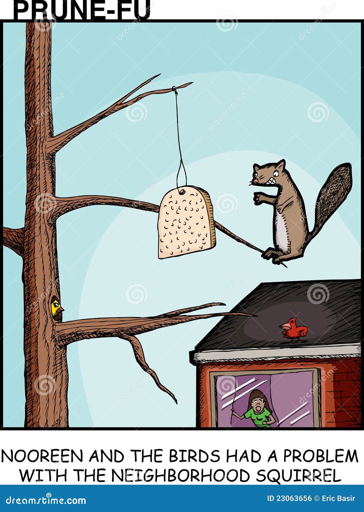 Bad Squirrel stock vector. Illustration of copy, defenseless - 23063656