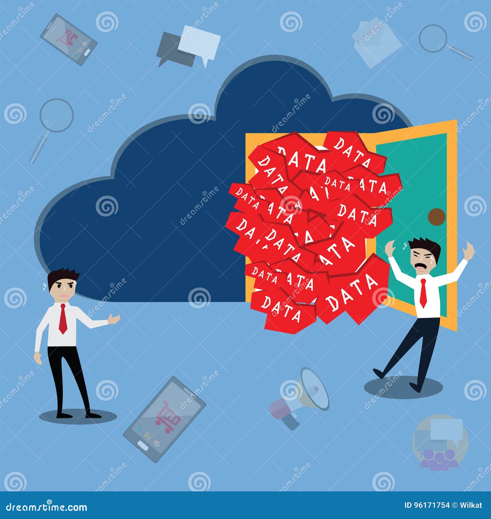 Bad Storage Data. Make it Difficult To Use - Vector Stock Vector ...