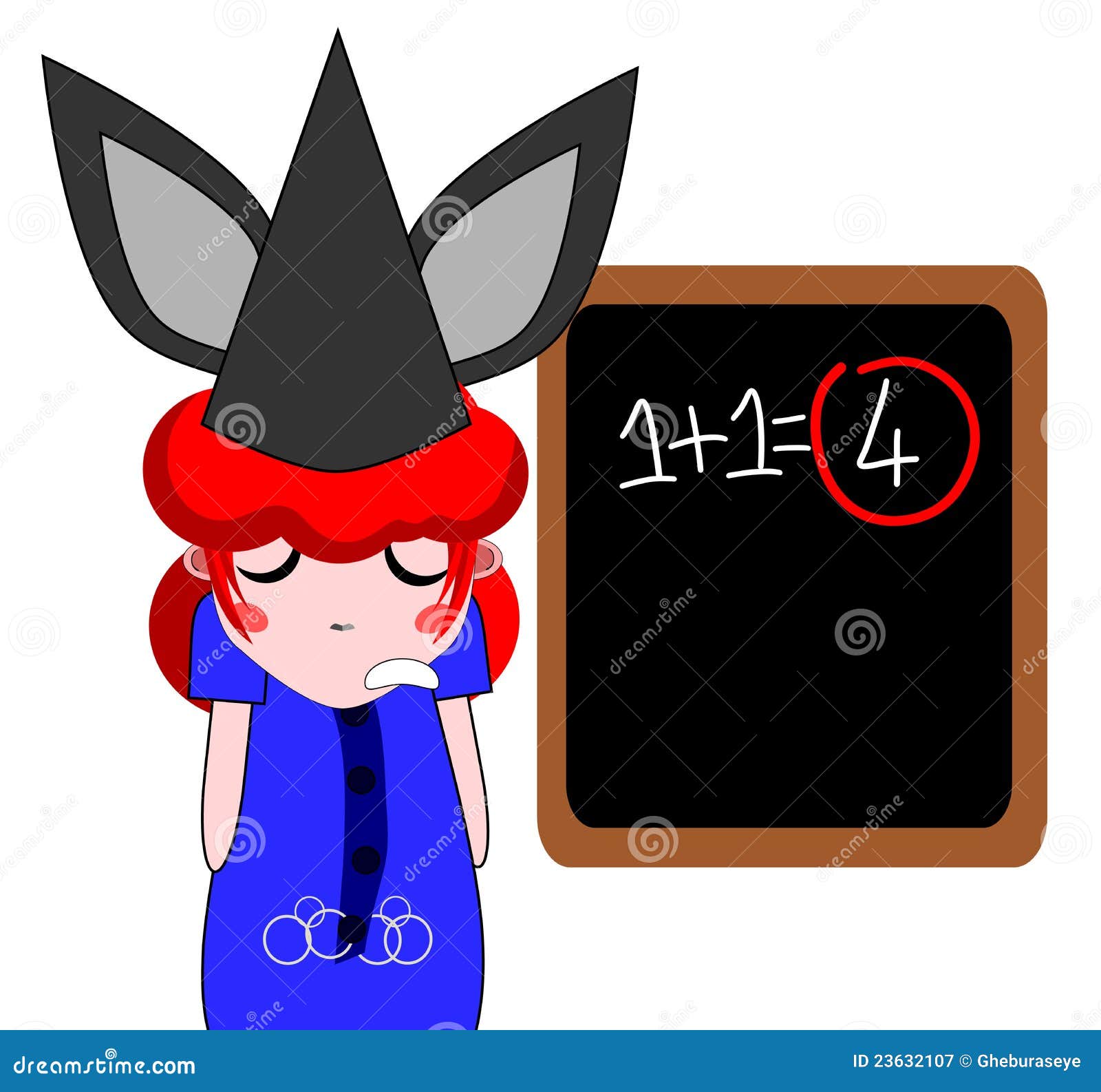 Bad student stock illustration. Illustration of grade - 23632107