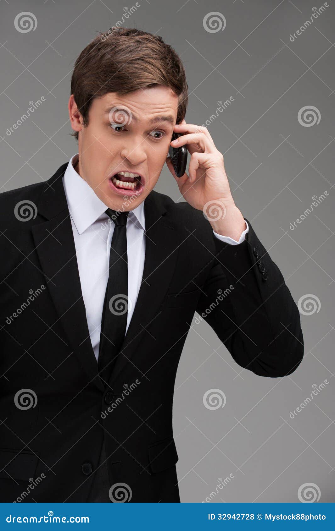 Bad talk. stock photo. Image of beauty, emotional, formalwear - 32942728