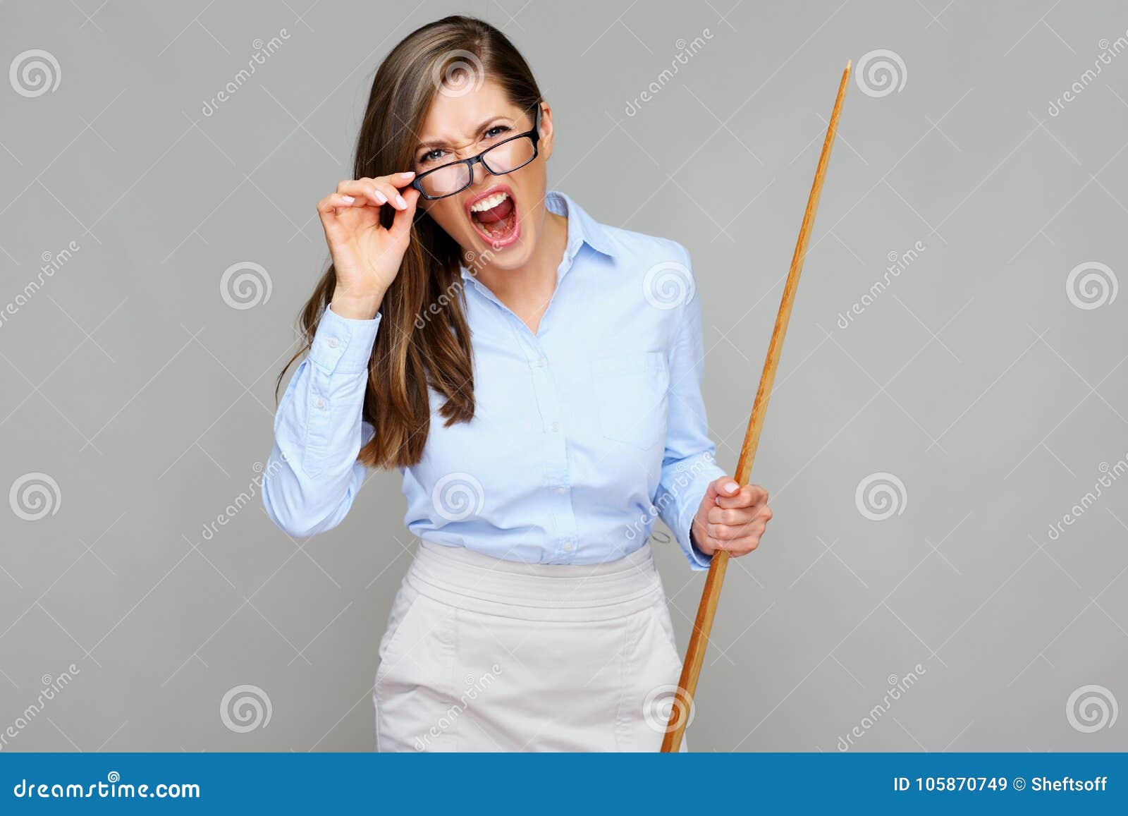 Bad Teacher. Woman Holding Wooden Pointer Stock Image - Image of ... Bad Teacher. Woman Holding Wooden Pointer Stock Image - Image of ...