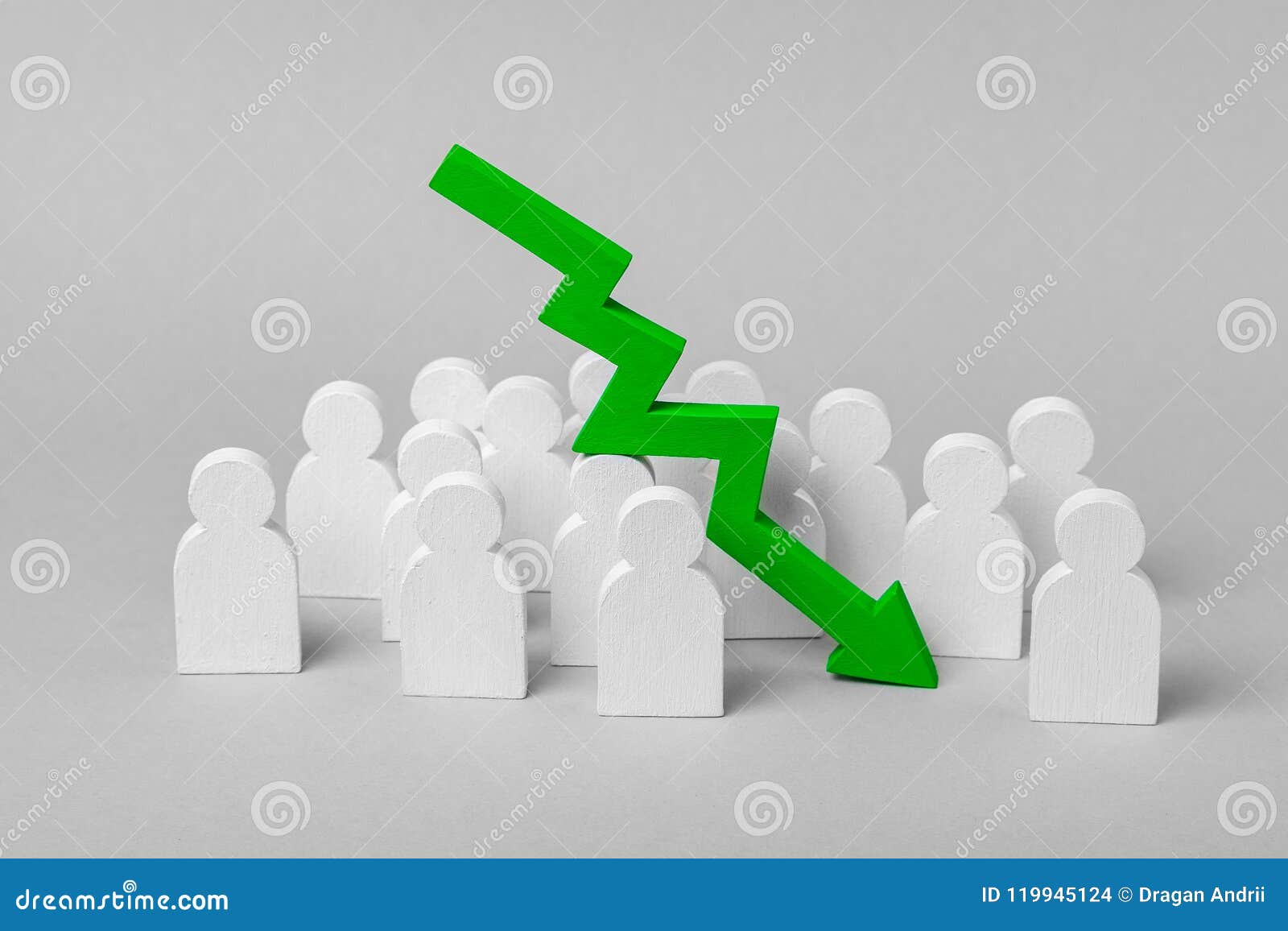 Bad Team Work, Failure in Business. the Fall in Profits and Growth ...