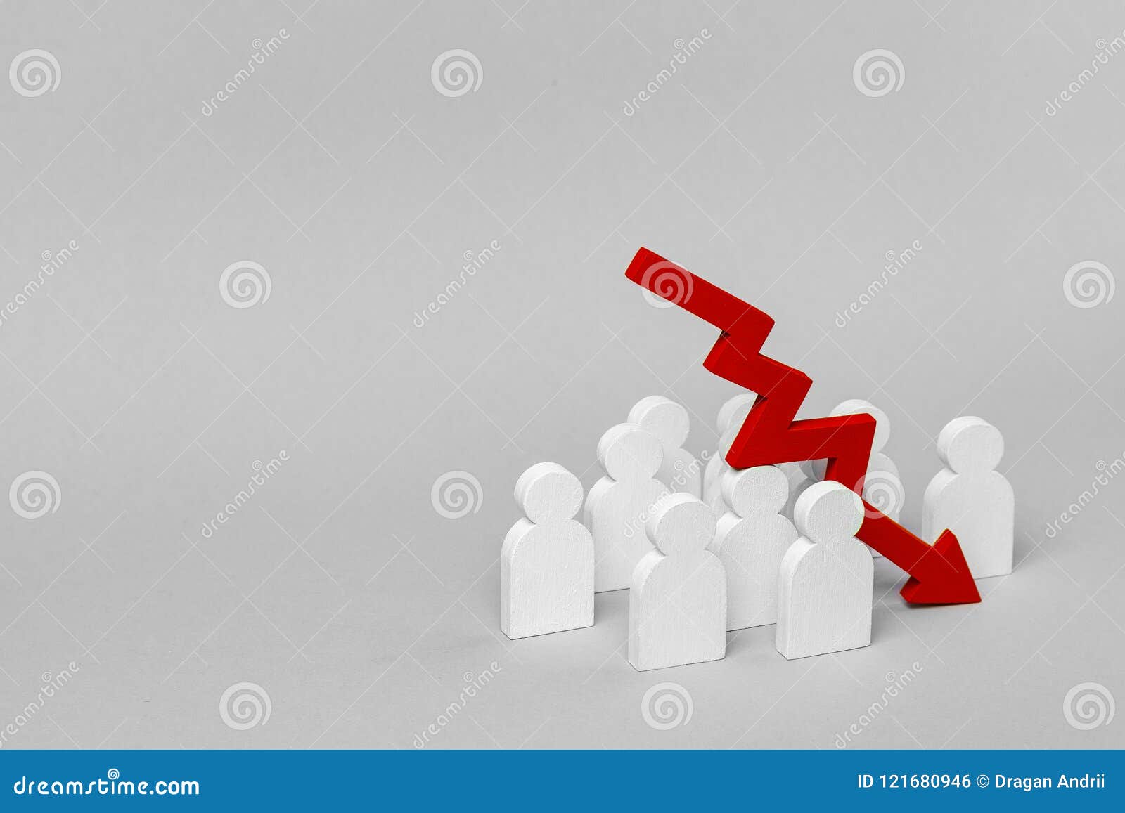 Bad Team Work, Failure in Business. the Fall in Profits and Growth ...