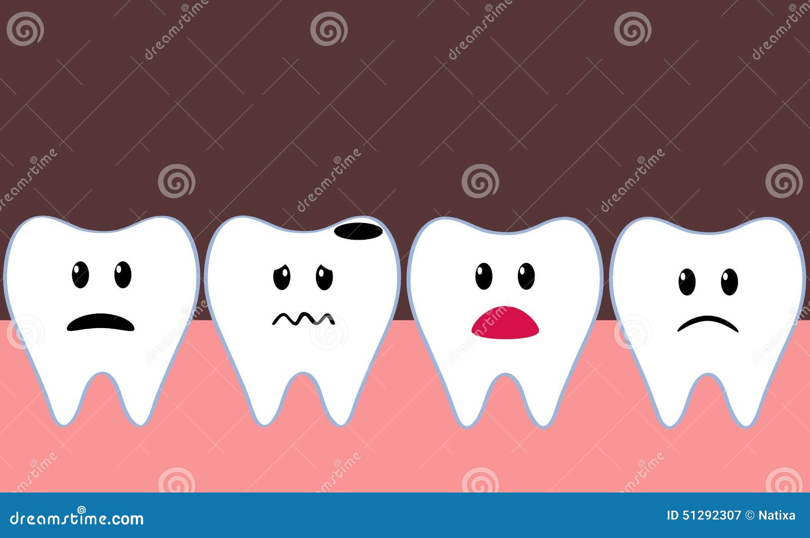 Bad tooth stock vector. Illustration of healthcare, teeth - 51292307
