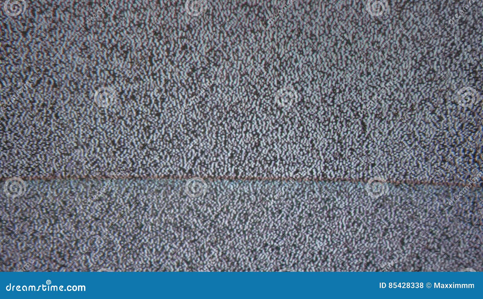 Noise Tv Interference Bad Signal Screen The Television Stock Photo ...