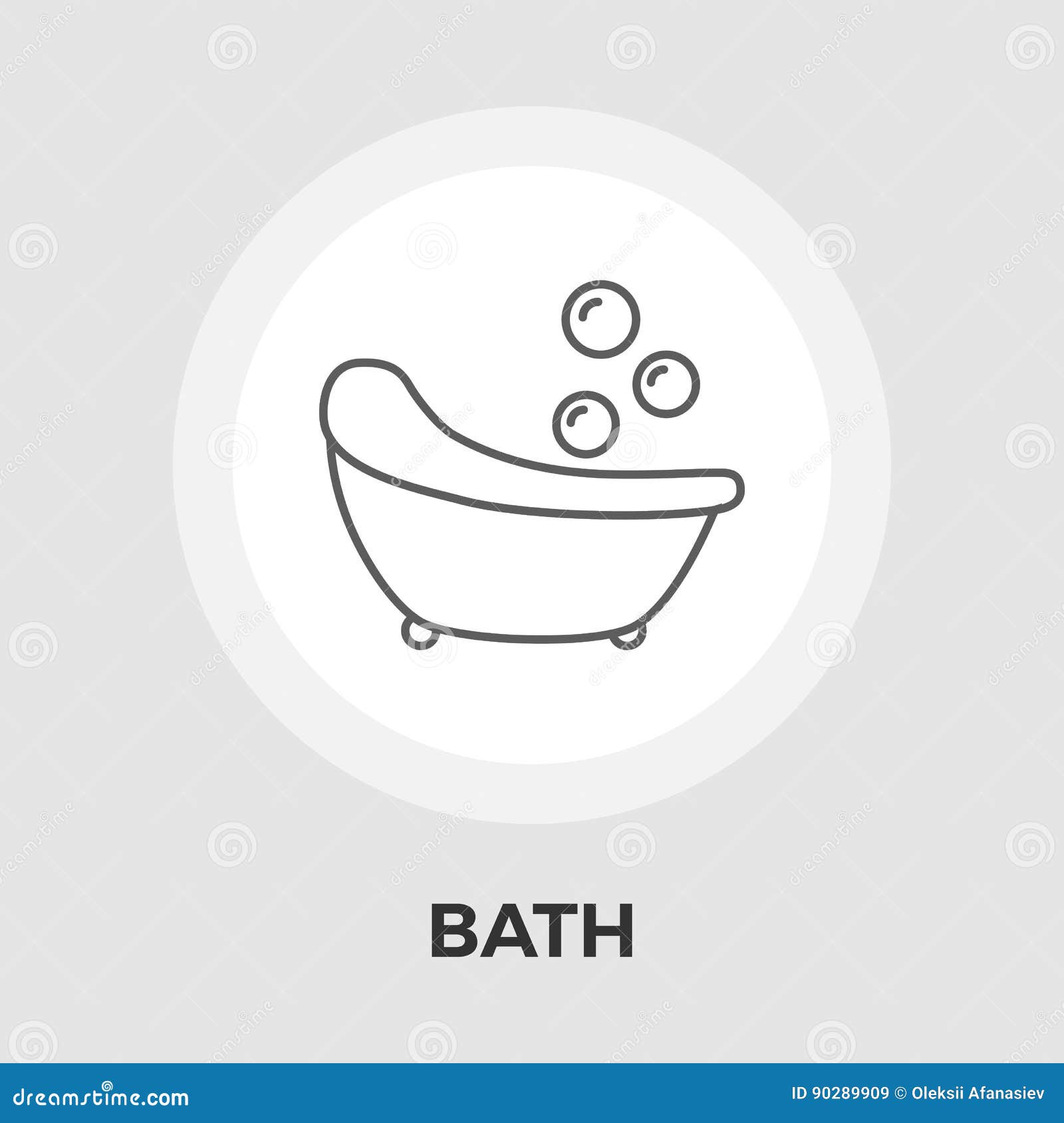 Bad Vector Vlak Pictogram vector illustratie. Illustration of ontwerp ...