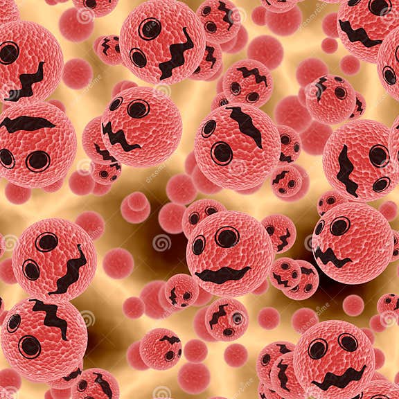 Bad Virus Seamless Generated Hires Texture Stock Illustration ...