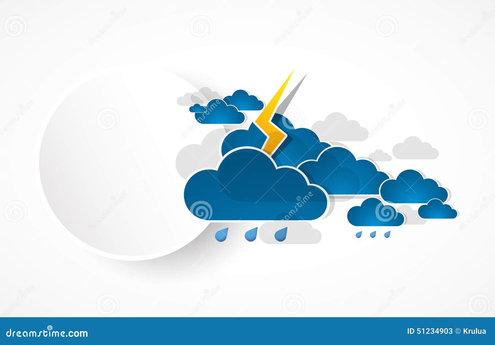 Bad weather background. stock vector. Illustration of colorful - 51234903