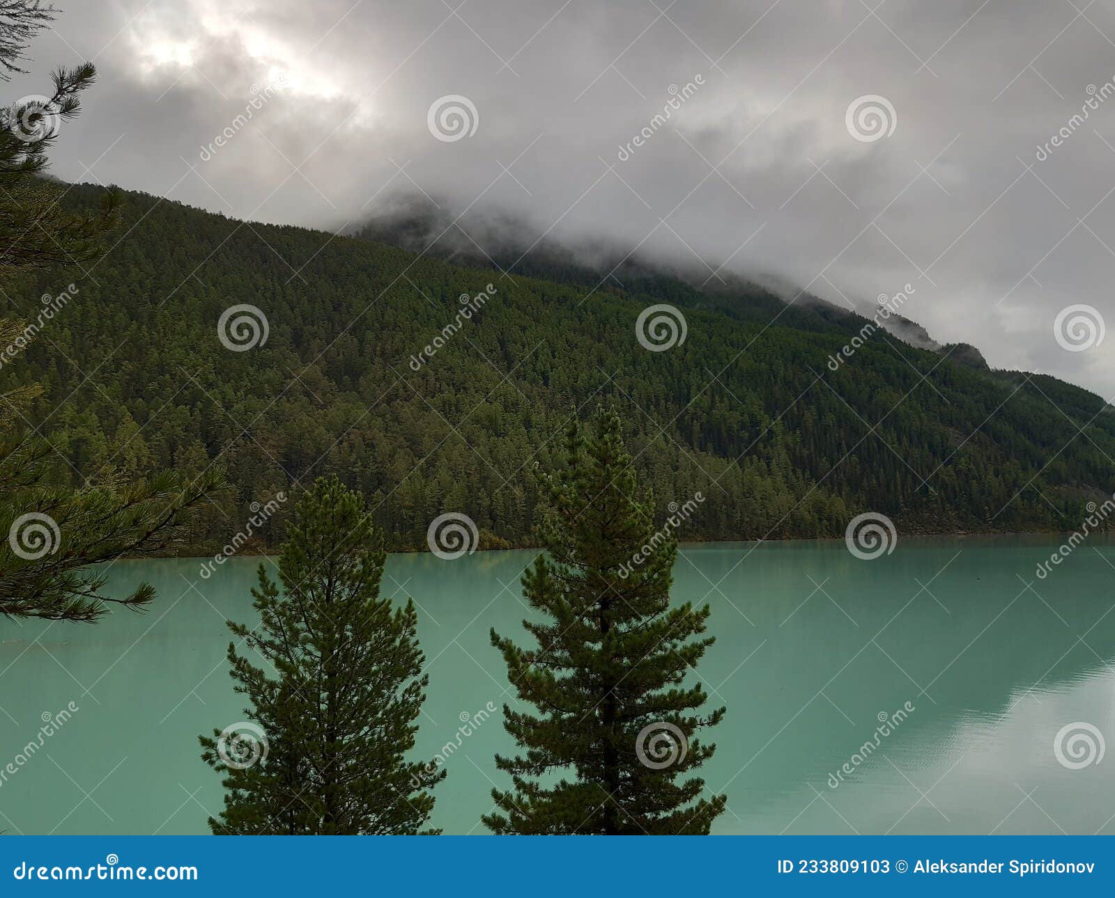 Bad weather is coming. stock image. Image of mist, hill - 233809103