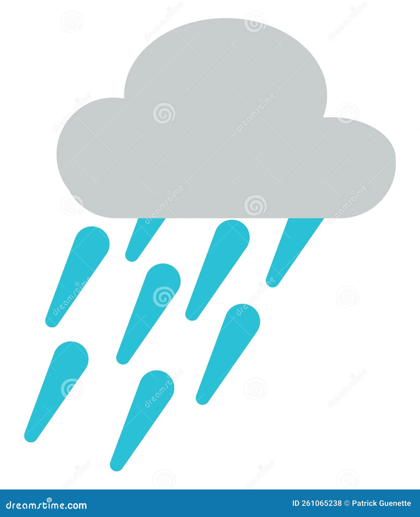 Bad weather, icon stock vector. Illustration of weather - 261065238