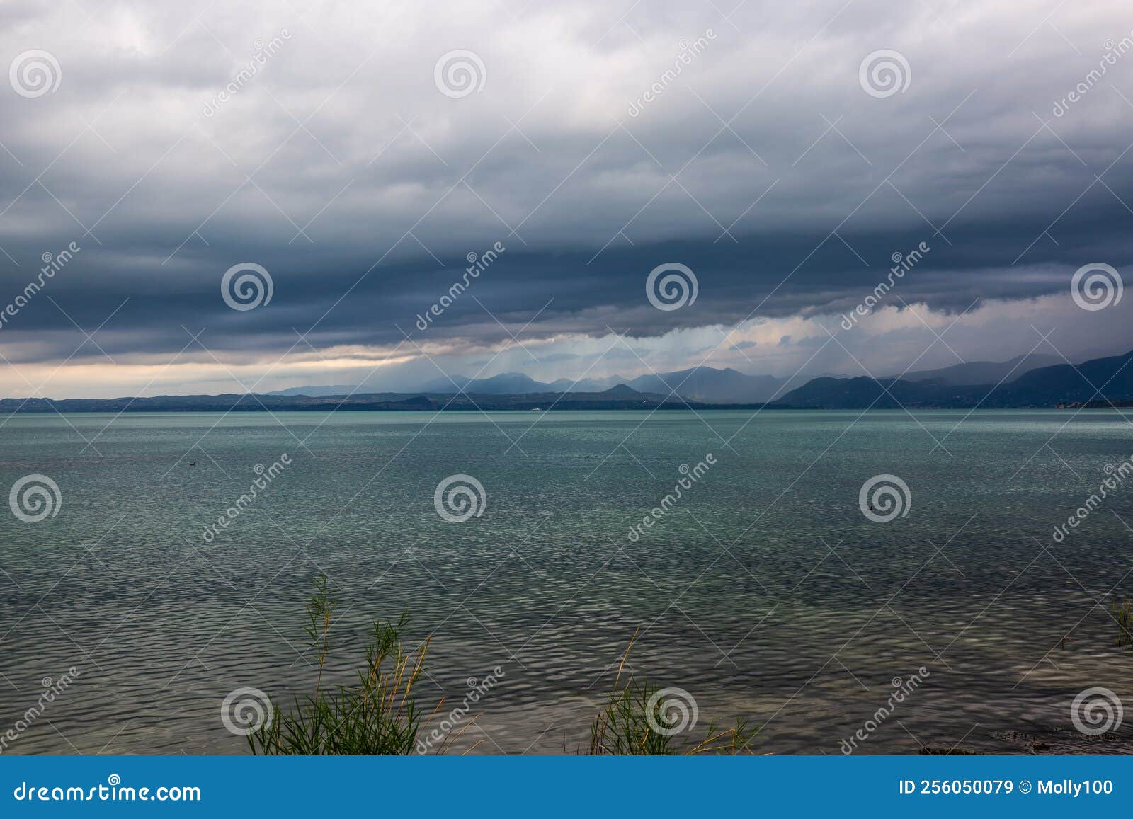 Bad Weather on Lake Garda, Storm on Lake Garda Stock Image - Image of ...
