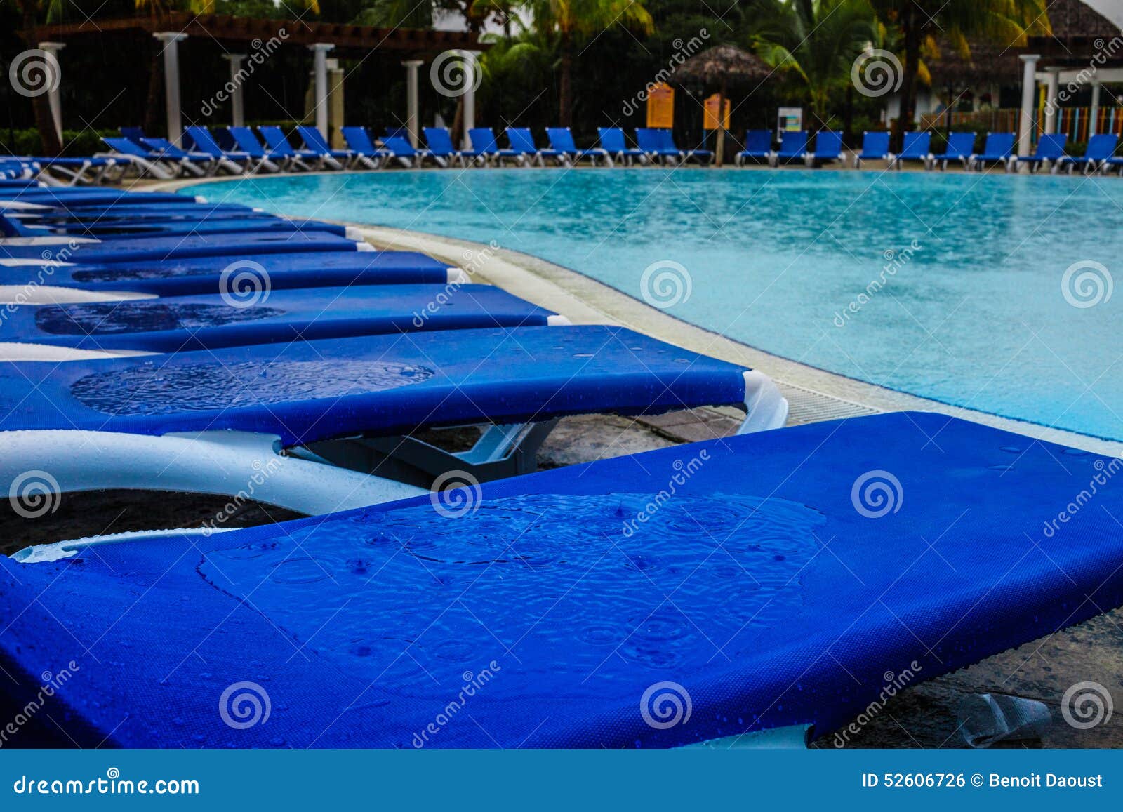 Bad Weather during Vacation at the Pool Stock Photo - Image of natural ...