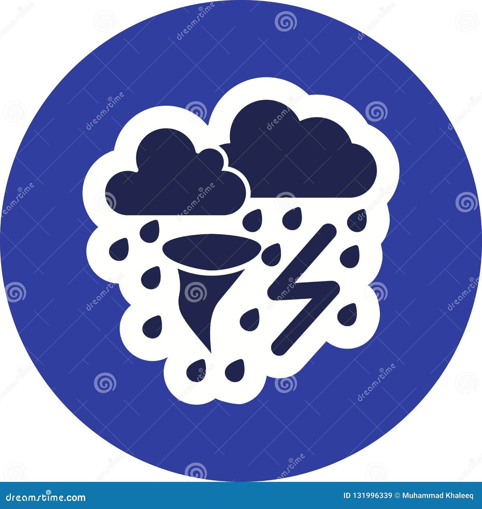 Bad Weather Vector Icon stock illustration. Illustration of design ...