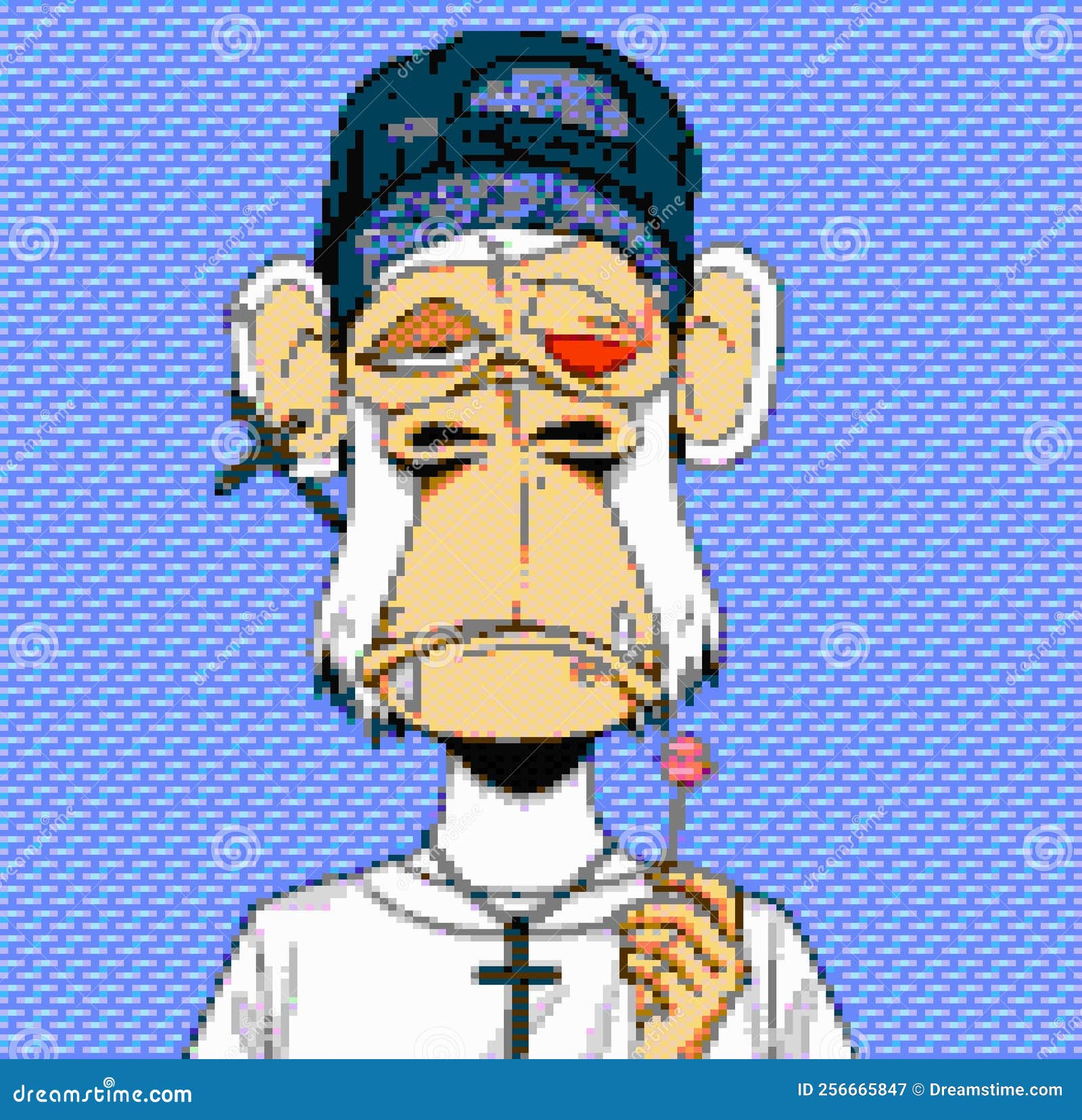 BAD WHITE MONKEY Stock Image | CartoonDealer.com #256665847