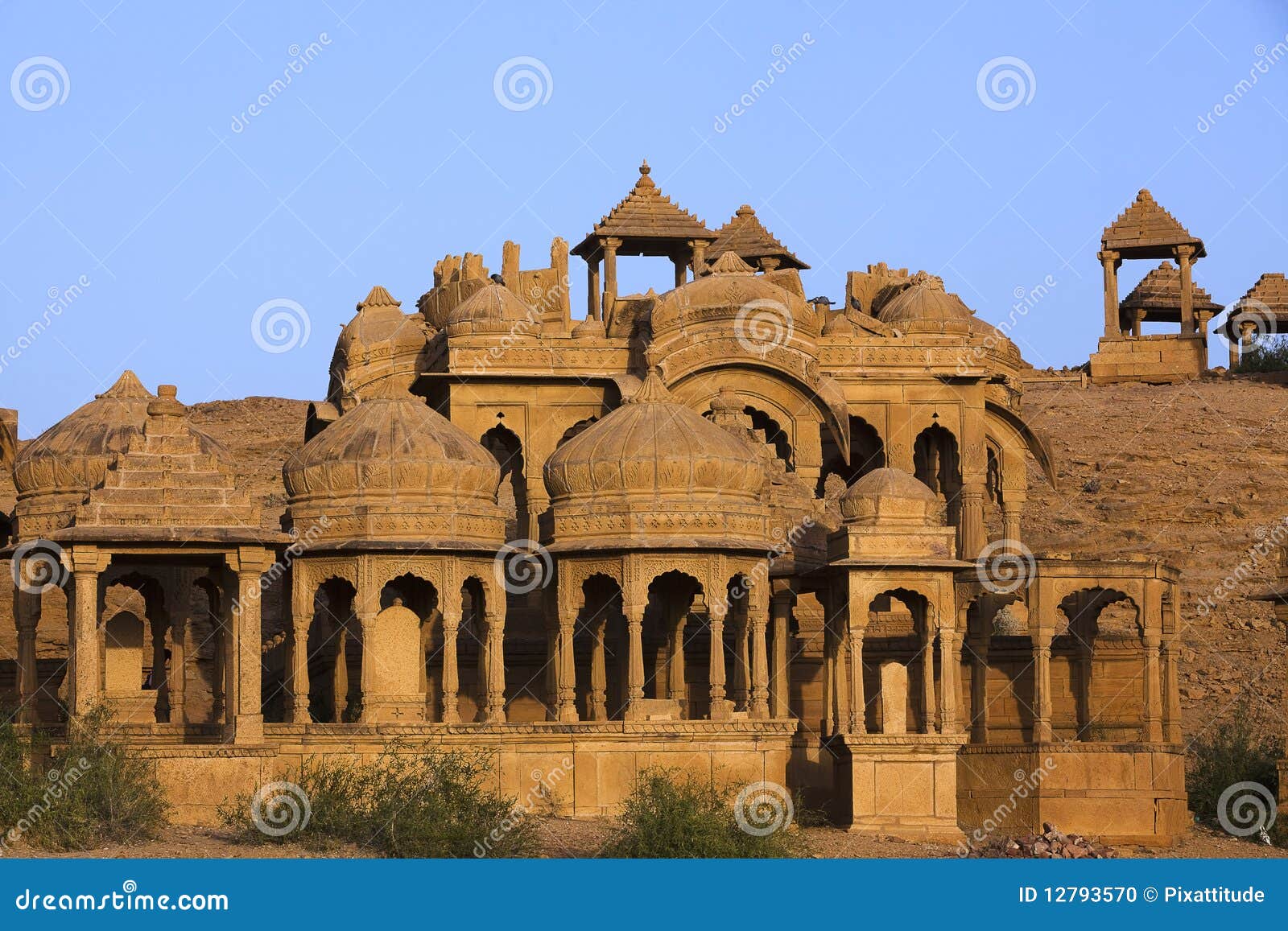 Bada Bagh Cenotaph stock photo. Image of place, rajasthan - 12793570